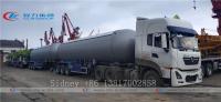 China 3 Axles 49100L Q370R Liquid Ammonia Tank Semi Trailer for LPG Propane Transport for sale