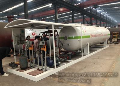 China Anti Explosive 20000L 10 Ton Carbon Steel LPG Refilling Station for Cylinder Bottling for sale