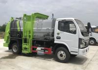 China Dongfeng 4x2 120HP 6 Wheeler Side Loader Refuse Truck 5m3 Garbage Compactor for sale
