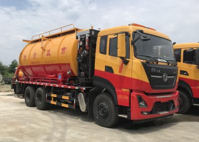 China Dongfeng Tianlong 6x4 16cbm Vacuum Sewer Jetting Truck High Pressure Cleaning for sale