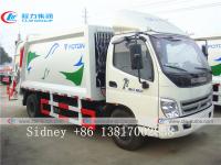 China Foton Ollin 8cbm 4x2 Compactor Garbage Truck for City Trash Collection 141HP for sale
