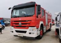 China Sinotruk HOWO 4x2 266HP 8CBM Fire Fighting Truck with Water Foam Tanker for sale