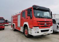 China Sinotruk HOWO 4x2 266HP 8CBM Fire Fighting Truck with Water Foam Tanker for sale