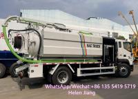 China FOTON HOWO JAC 4x2 12 Tons Vacuum Sewage Suction Truck 12000L Tank for sale