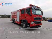 China 380HP HOWO 6x4 Fire Pumper Truck 10 Ton Water 1 Ton Foam Tank for sale