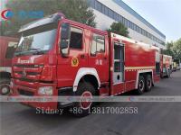 China 380HP HOWO 6x4 Fire Pumper Truck 10 Ton Water 1 Ton Foam Tank for sale