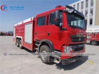 China 380HP HOWO 6x4 Fire Pumper Truck 10 Ton Water 1 Ton Foam Tank for sale