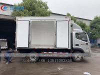 China FOTON 4x2 5 Ton Refrigerated Truck Frozen Meat Delivery Van -18C for sale