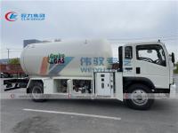 China RHD LPG Bobtail Tanker Truck 2 Ton 5 Ton 7 Ton with 160HP Engine and 1.61MPa Design Pressure for sale