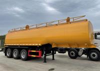 China 3 Axle 45000L Carbon Steel Water Tank Semi Trailer for Drinking Water Delivery for sale