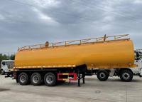 China 3 Axle 45000L Carbon Steel Water Tank Semi Trailer for Drinking Water Delivery for sale