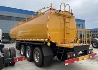 China 3 Axle 45000L Carbon Steel Water Tank Semi Trailer for Drinking Water Delivery for sale
