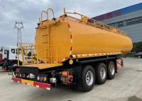 China 3 Axle 45000L Carbon Steel Water Tank Semi Trailer for Drinking Water Delivery for sale