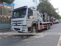 China Sinotruk HOWO 6x4 10T Folding Boom Truck Mounted Crane - 10 Ton Capacity, 9.755m Height for sale