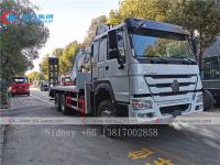 China Sinotruk HOWO 6x4 10T Folding Boom Truck Mounted Crane - 10 Ton Capacity, 9.755m Height for sale