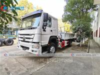China Sinotruk HOWO 6x4 10T Folding Boom Truck Mounted Crane - 10 Ton Capacity, 9.755m Height for sale