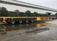 China 3 4 Axle Extendable 22m Length 40 45T Flatbed Semi Trailer for sale