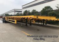 China 3 4 Axle Extendable 22m Length 40 45T Flatbed Semi Trailer for sale
