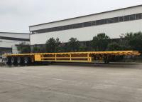 China 3 4 Axle Extendable 22m Length 40 45T Flatbed Semi Trailer for sale