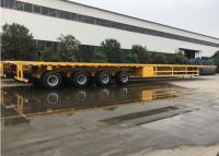 China 3 4 Axle Extendable 22m Length 40 45T Flatbed Semi Trailer for sale