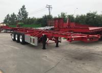 China Tri Axle 40ft 45ft Skeleton Semi Trailer 40 Tons Container Chassis for Cold Chain for sale