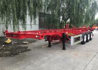 China Tri Axle 40ft 45ft Skeleton Semi Trailer 40 Tons Container Chassis for Cold Chain for sale