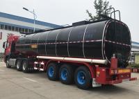 China Tri Axle 25m3 40m3 Lubricating Oil Tank Semi Trailer Insulated Heated for sale