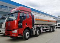 China FAW 8x4 30000L Aluminum Alloy Fuel Tanker Truck 32m3 Oil Transport for sale