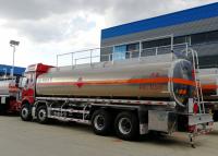 China FAW 8x4 30000L Aluminum Alloy Fuel Tanker Truck 32m3 Oil Transport for sale