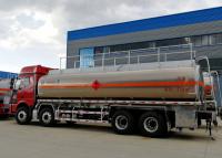 China FAW 8x4 30000L Aluminum Alloy Fuel Tanker Truck 32m3 Oil Transport for sale