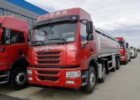 China FAW 8x4 25m3 Carbon Steel Oil Transport Tank Truck 280HP 31600L Capacity for sale