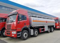 China FAW 8x4 25m3 Carbon Steel Oil Transport Tank Truck 280HP 31600L Capacity for sale