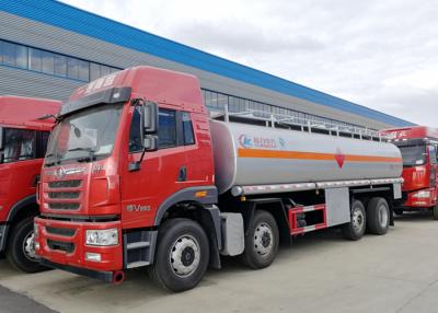 China FAW 8x4 25m3 Carbon Steel Oil Transport Tank Truck 280HP 31600L Capacity for sale