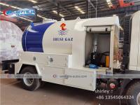 China Left Hand Drive 5000L 2MT LPG Transport Truck for Propane Delivery for sale