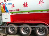 China 3 Axle 63CBM Bulk Feed Delivery Semi Trailer 4mm Tank 63000Liters for sale