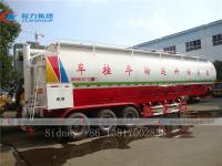 China 3 Axle 63CBM Bulk Feed Delivery Semi Trailer 4mm Tank 63000Liters for sale