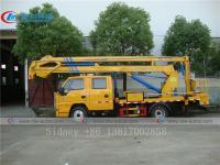 China JMC 18m Hydraulic Truck Mounted Aerial Work Platform Folding Arm Boom 200kg Load for sale