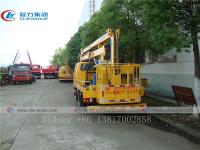China JMC 18m Hydraulic Truck Mounted Aerial Work Platform Folding Arm Boom 200kg Load for sale