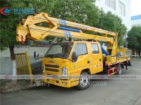 China JMC 18m Hydraulic Truck Mounted Aerial Work Platform Folding Arm Boom 200kg Load for sale