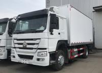 China HOWO 4x2 6 Wheeler Refrigerated Box Truck with Thermo King Freezer 5600mm for sale