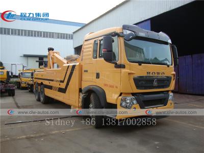 China SINOTRUK HOWO 6x4 20T 25T Emergency Tow Truck Wrecker Recovery Vehicle for sale