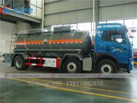 China Euro 3 FAW 6x2 Chemical Transport Truck 10-15m3 Sulfuric Acid Tanker for sale