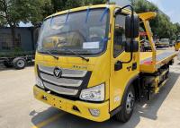 China FOTON AUMARK 4x2 5T Hydraulic Platform Flatbed Tow Truck 95KW 4000kg Capacity for sale