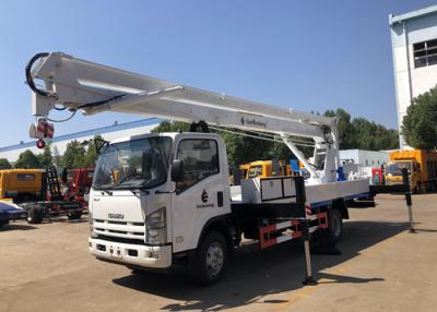 China Japan ISUZU 4x2 6 Wheeler Telescopic Boom Lift Truck 20-22 Meter Height 115hp Diesel Engine for sale