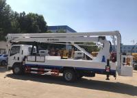 China Japan ISUZU 4x2 6 Wheeler Telescopic Boom Lift Truck 20-22 Meter Height 115hp Diesel Engine for sale