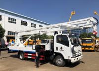 China Japan ISUZU 4x2 6 Wheeler Telescopic Boom Lift Truck 20-22 Meter Height 115hp Diesel Engine for sale