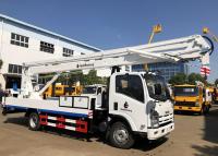 China Japan ISUZU 4x2 6 Wheeler Telescopic Boom Lift Truck 20-22 Meter Height 115hp Diesel Engine for sale