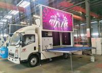 China HOWO 4x2 Mobile Stage Truck LED Billboard P6 Outdoor Full Color Display 3840x1792mm for sale