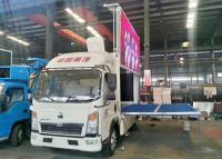 China HOWO 4x2 Mobile Stage Truck LED Billboard P6 Outdoor Full Color Display 3840x1792mm for sale