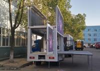 China HOWO 4x2 Mobile Stage Truck LED Billboard P6 Outdoor Full Color Display 3840x1792mm for sale
